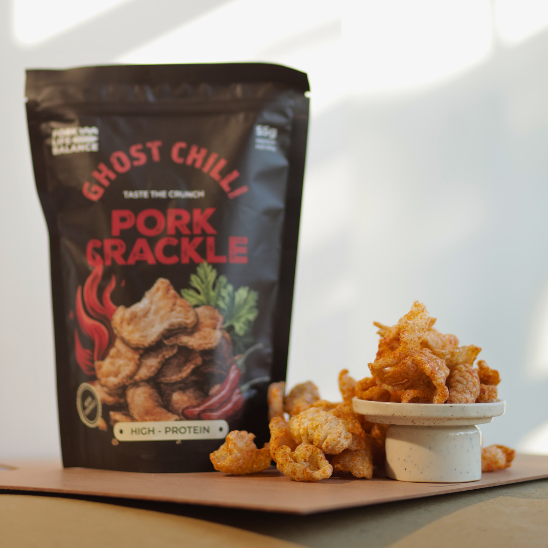 Ghost Chilli Pork Crackle | Spicy, Keto-Friendly Snack – PLB Snacks